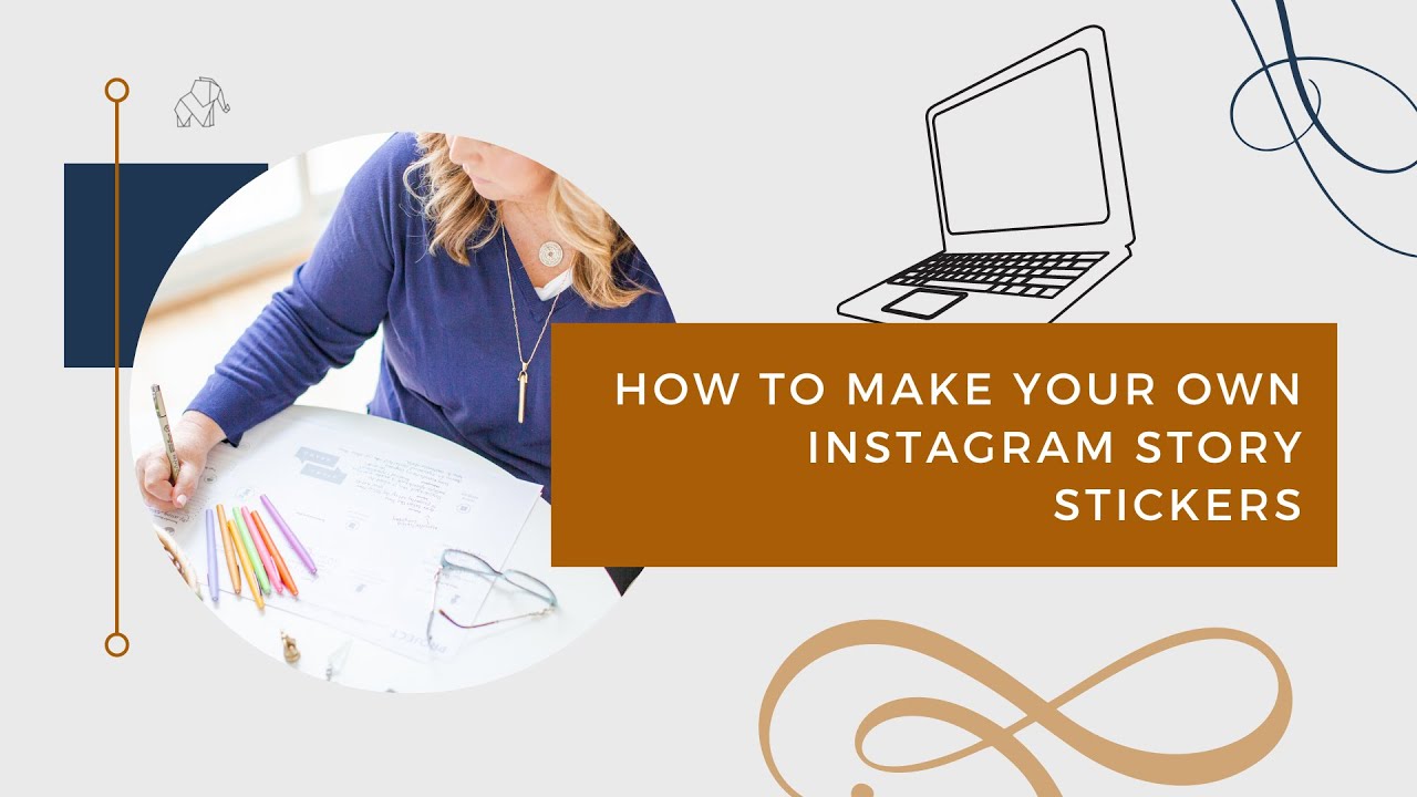 How to Make Your Own Instagram Story Stickers - YouTube
