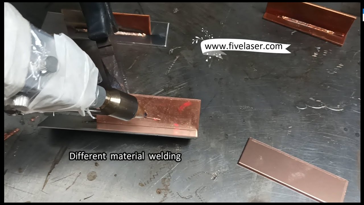 Koperlassen met roestvrij staal en verschillende materialen lassen door ...