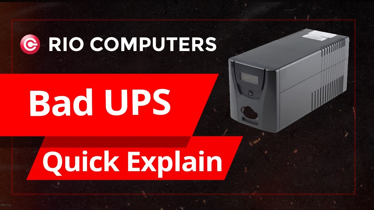 Bad UPS Quick Explain - YouTube