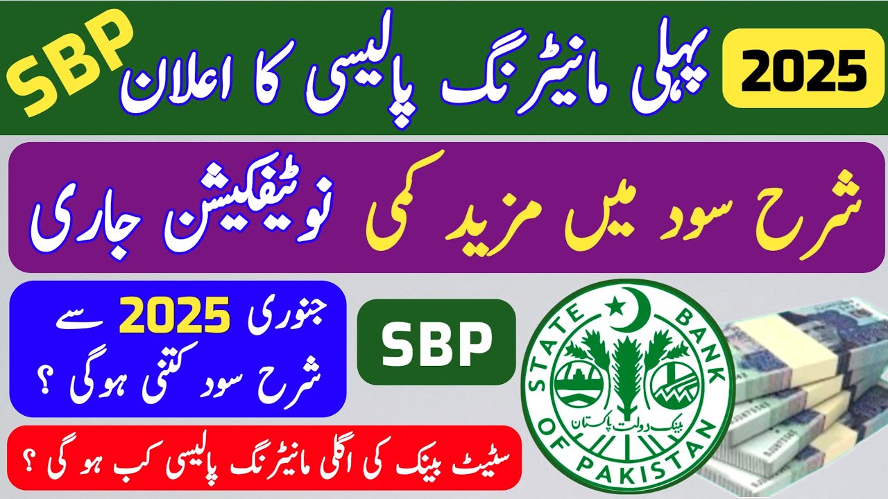 New Interest Rate Jan 2025 State Bank Of Pakistan |Monetary Policy Rate ...