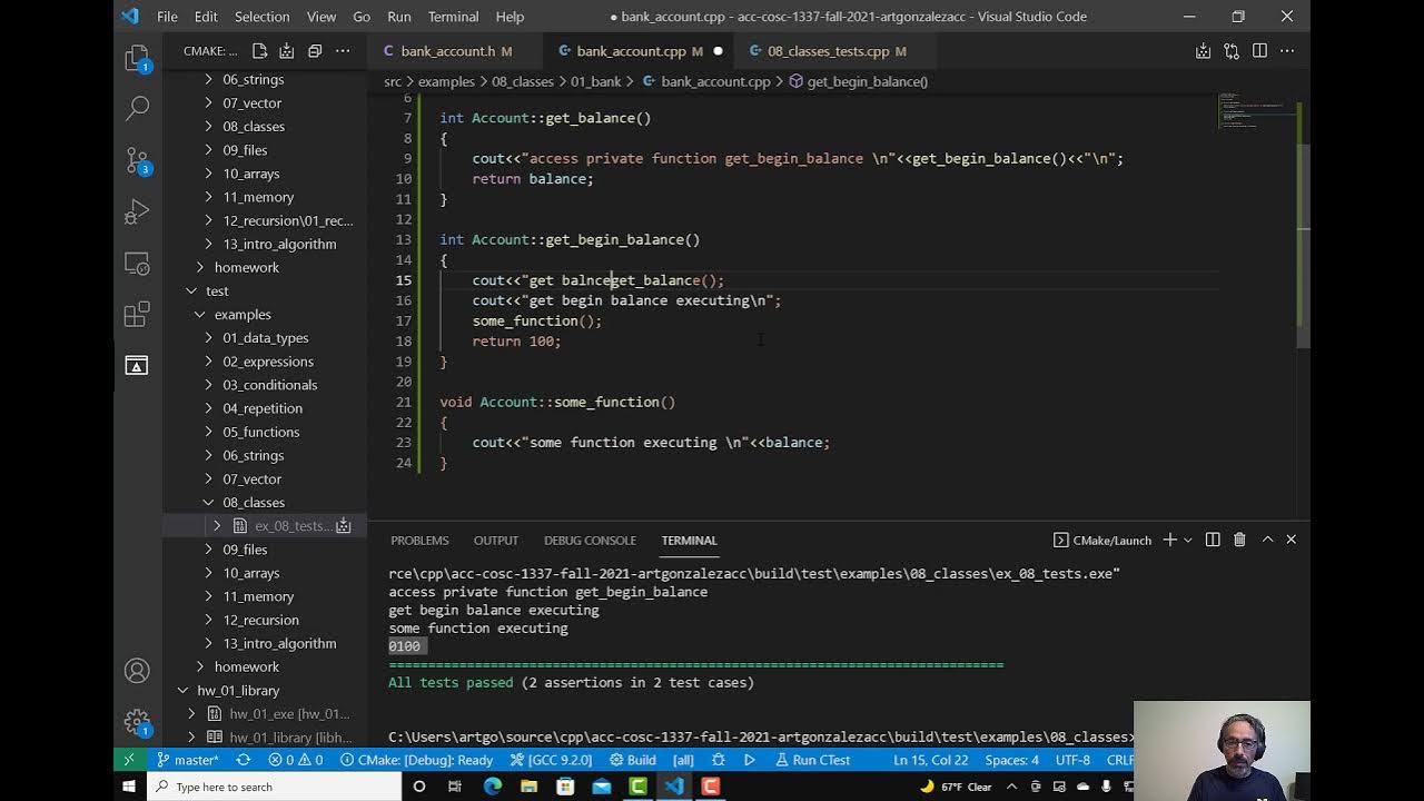 12032021 COSC 1337 Final Exam Review: Object-oriented programming - YouTube