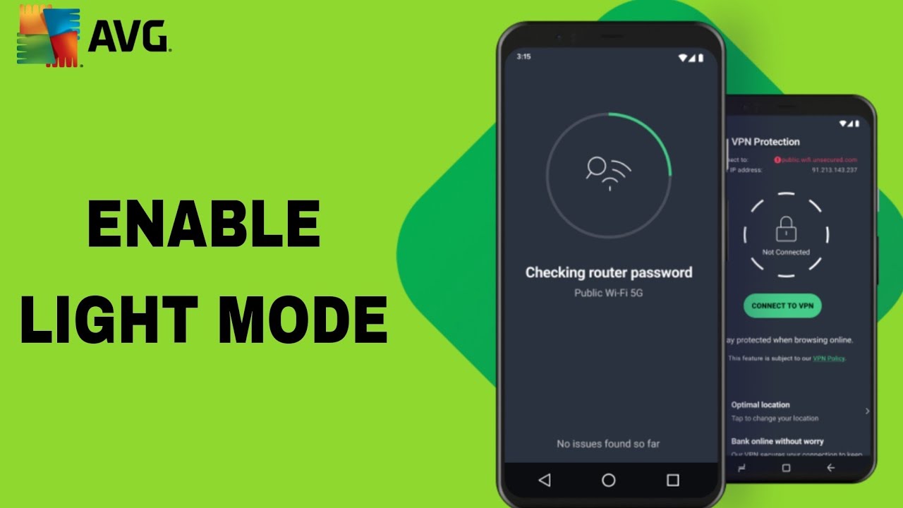 How To Enable Light Mode On AVG AntiVirus App - YouTube