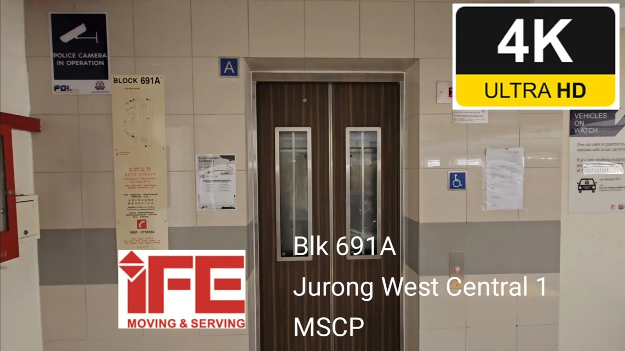 iFE lift at Blk 691A Jurong West Central 1 MSCP - YouTube