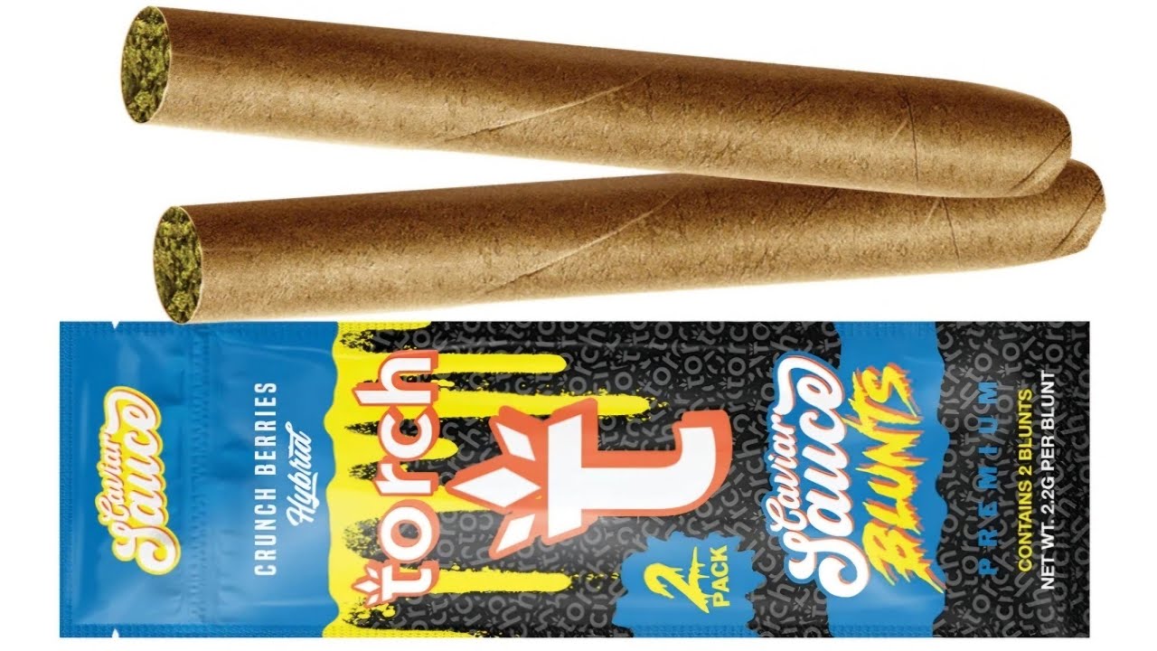TORCH Caviar Sauce Blunts Crunch Berries Hybrid THC-A Review - YouTube