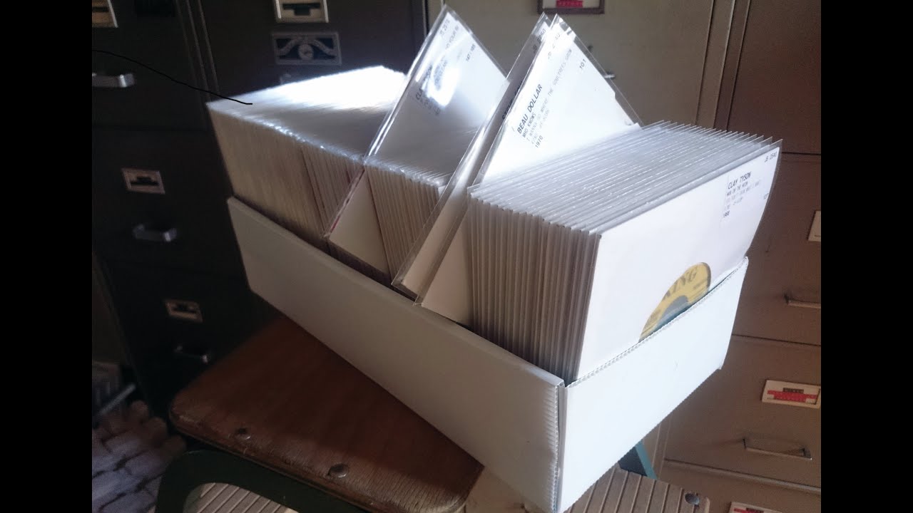 45 Vinyl Storage Box made of an election poster - YouTube