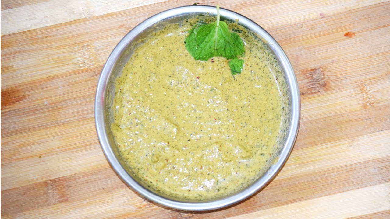 Pudina and Nuts Chutney !!! புதினா & கடலை சட்னி !! Mint Chutney with ...
