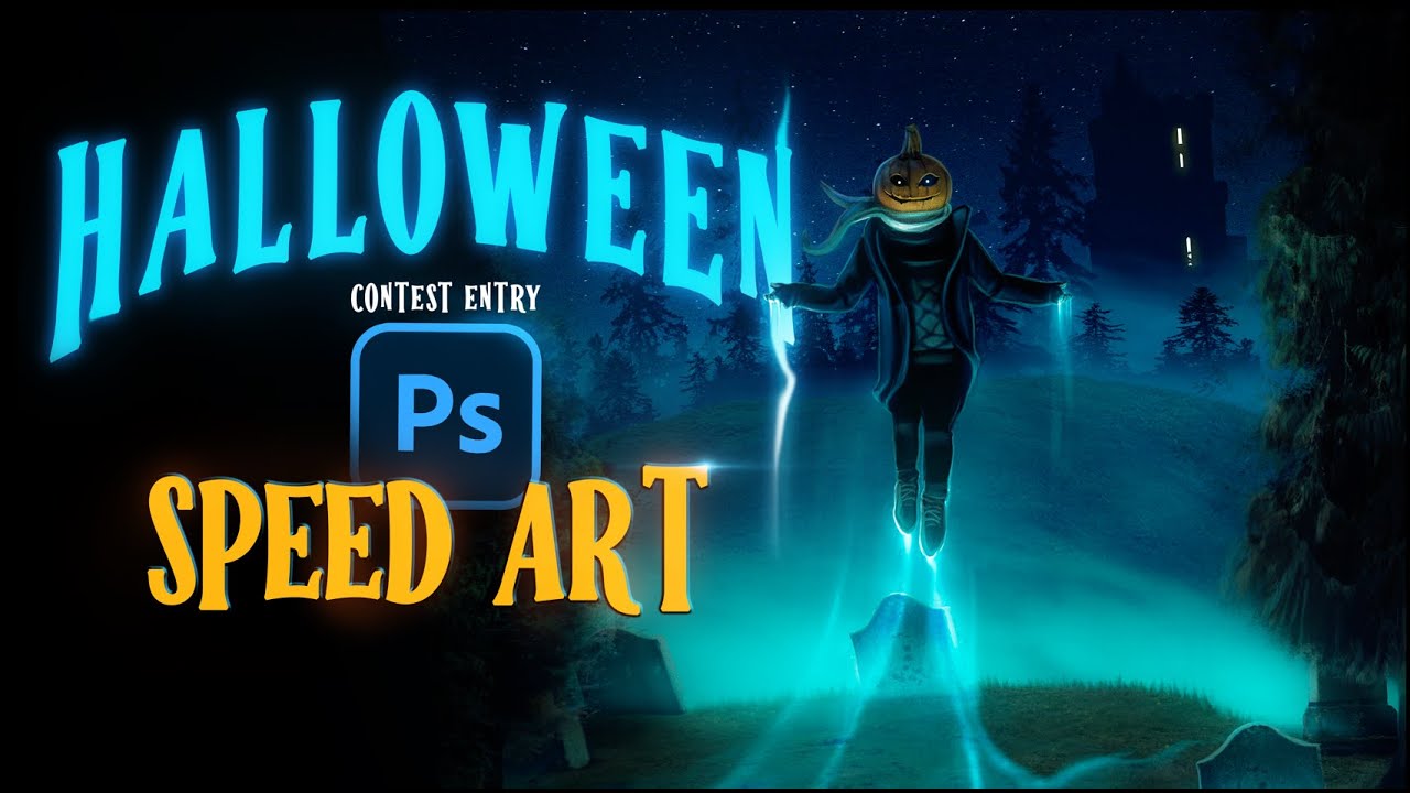 Spooky Halloween Art in Photoshop | Speed Art | 2024 Photo manipulation ...
