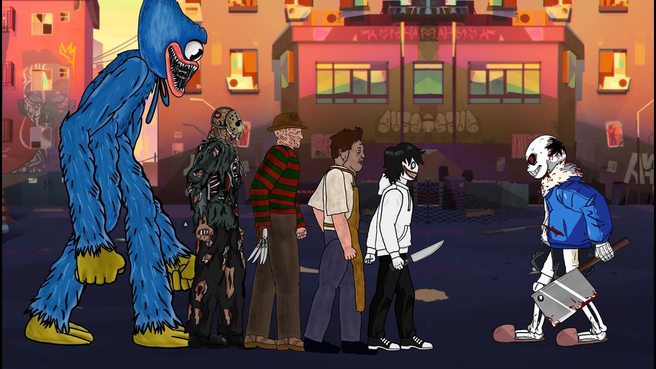 Horror Sans vs Jason Voorhees, Freddy Krueger , Michael, Leatherface ...