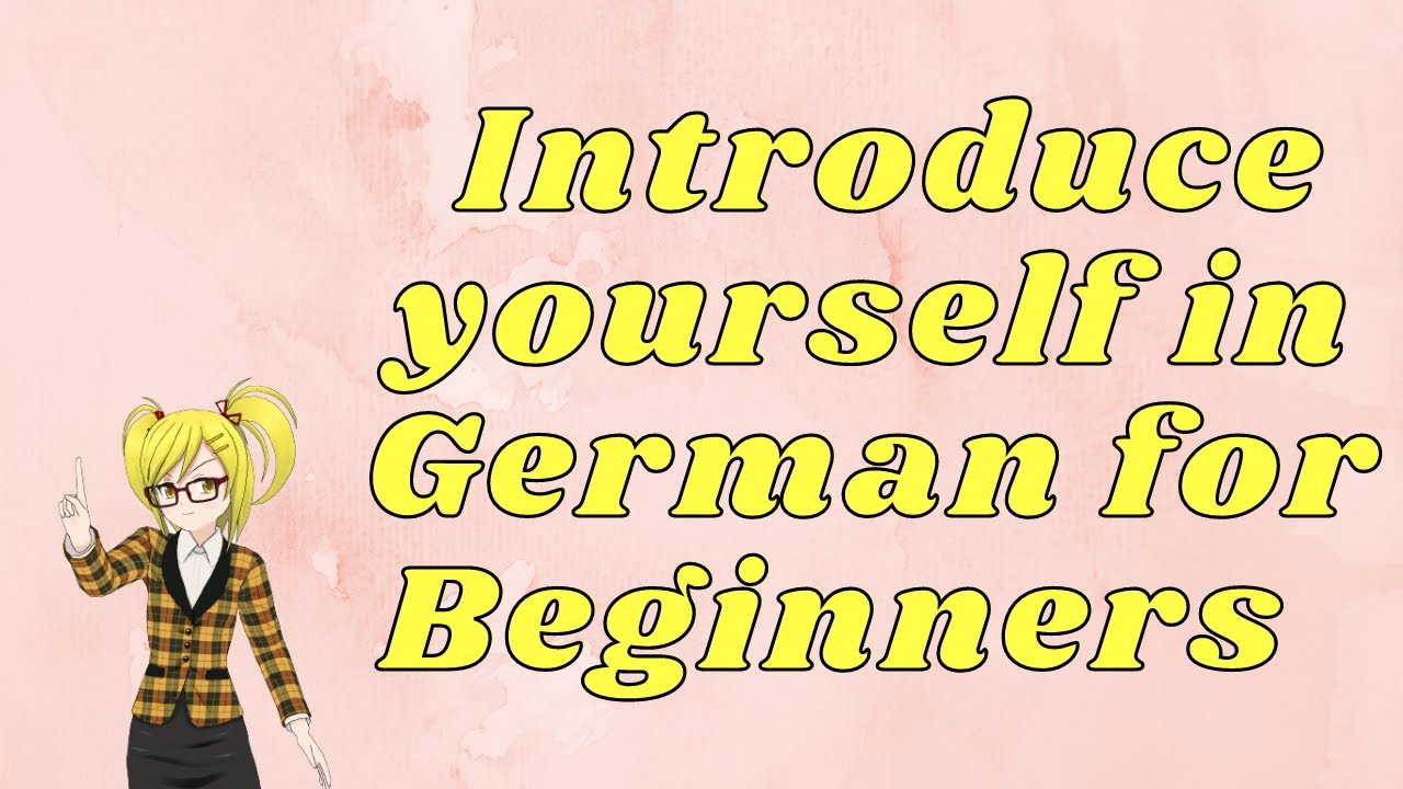 Learn German : Introduce yourself in German for Beginners - YouTube