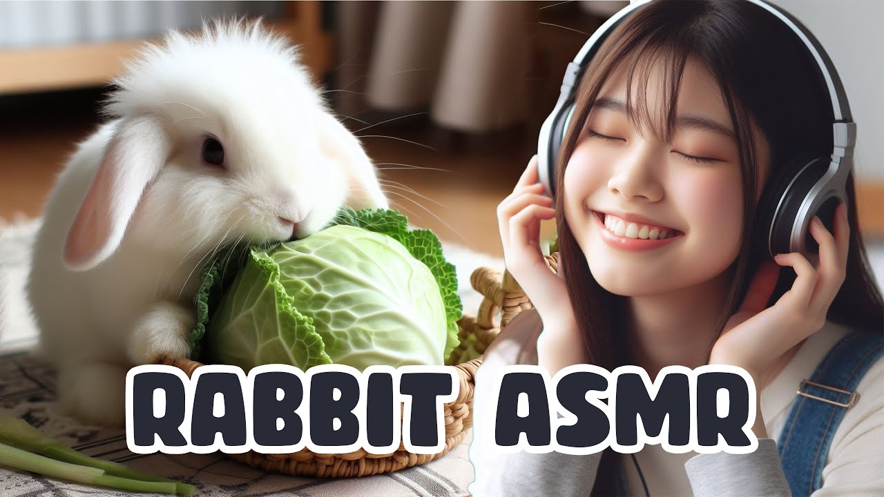 asmr rabbit _ The joy of cabbage - YouTube