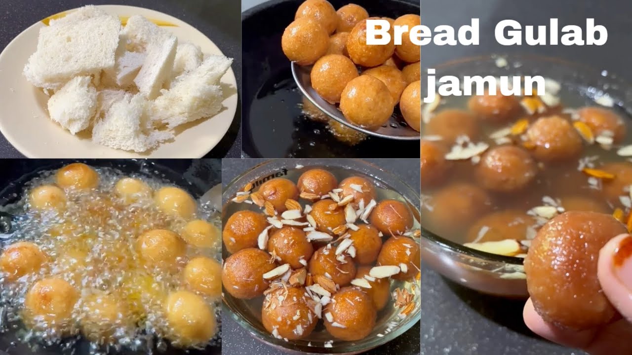 Bread Gulab Jamun😋 | Perfect Gulab jamun Recipe | Bread Recipe| Easy ...