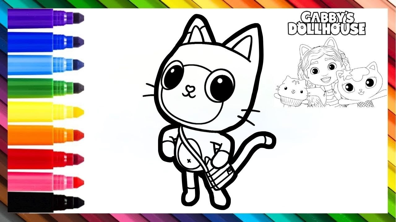 How to Draw Gabby's Dollhouse | Drawing and Coloring for Kids and ...