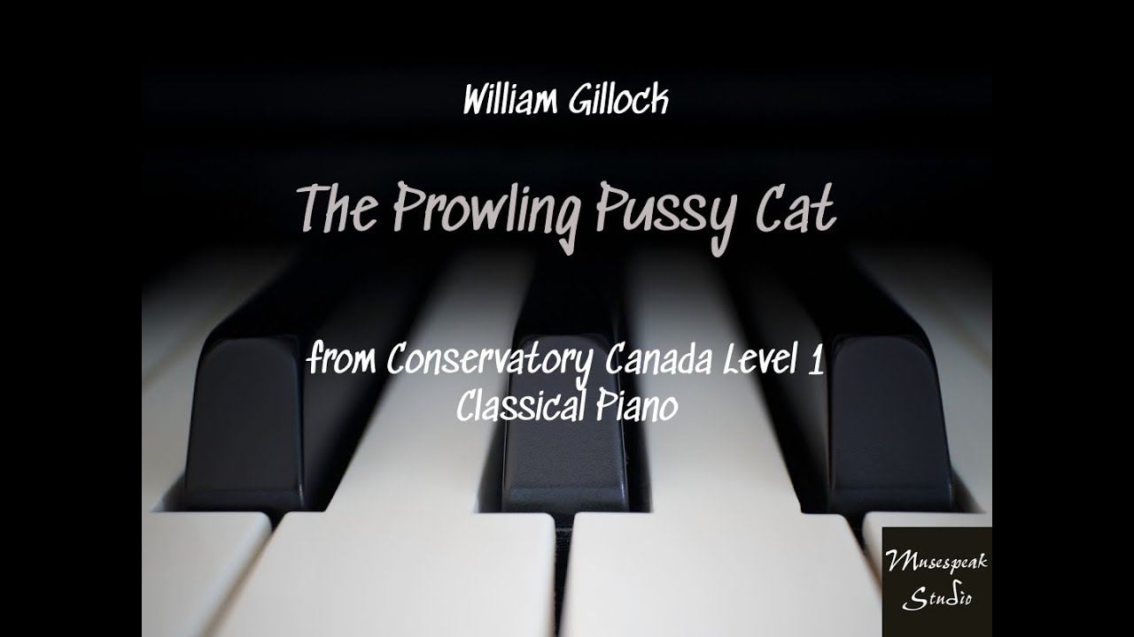 The Prowling Pussy Cat | William Gillock | CC Level 1 Piano - YouTube