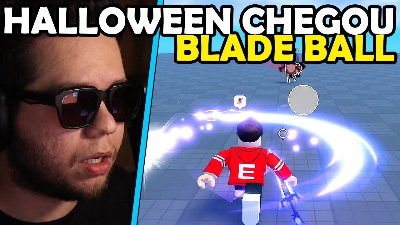 GANHEI no UPDATE DE HALLOWEEN do BLADE BALL do Roblox - YouTube