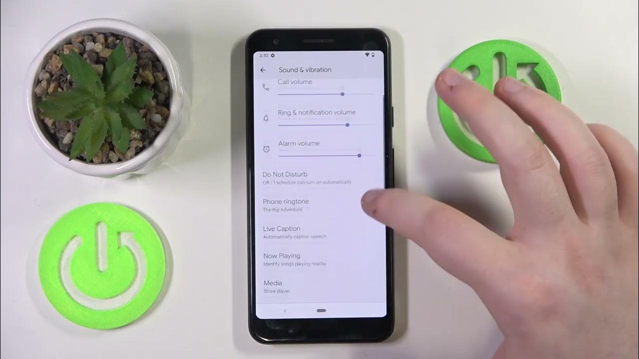 How to Enable & Disable Ringtone Vibration in GOOGLE Pixel 3a - YouTube