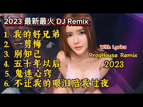 2023 最新最火 DJ Remix [ 我的好兄弟, 一剪梅, 别知己, 五十年以后, 鬼迷心窍, 不让我的眼泪陪我过夜 ] ProgHouse Remix 2023 #dj抖音版2023 ...