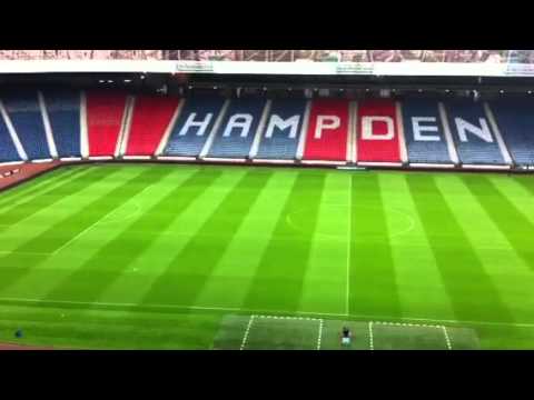 Hampden south stand view - YouTube