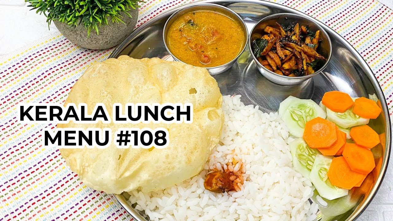 Nadan Oonu| Kerala lunch menu| Daily lunch recipes| Lunch recipes| Veg ...