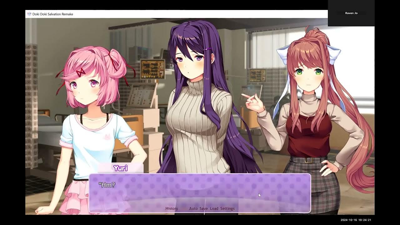 Let's Play a Doki Doki Literature Club Mod - Salvation Remake: Part 2 - YouTube