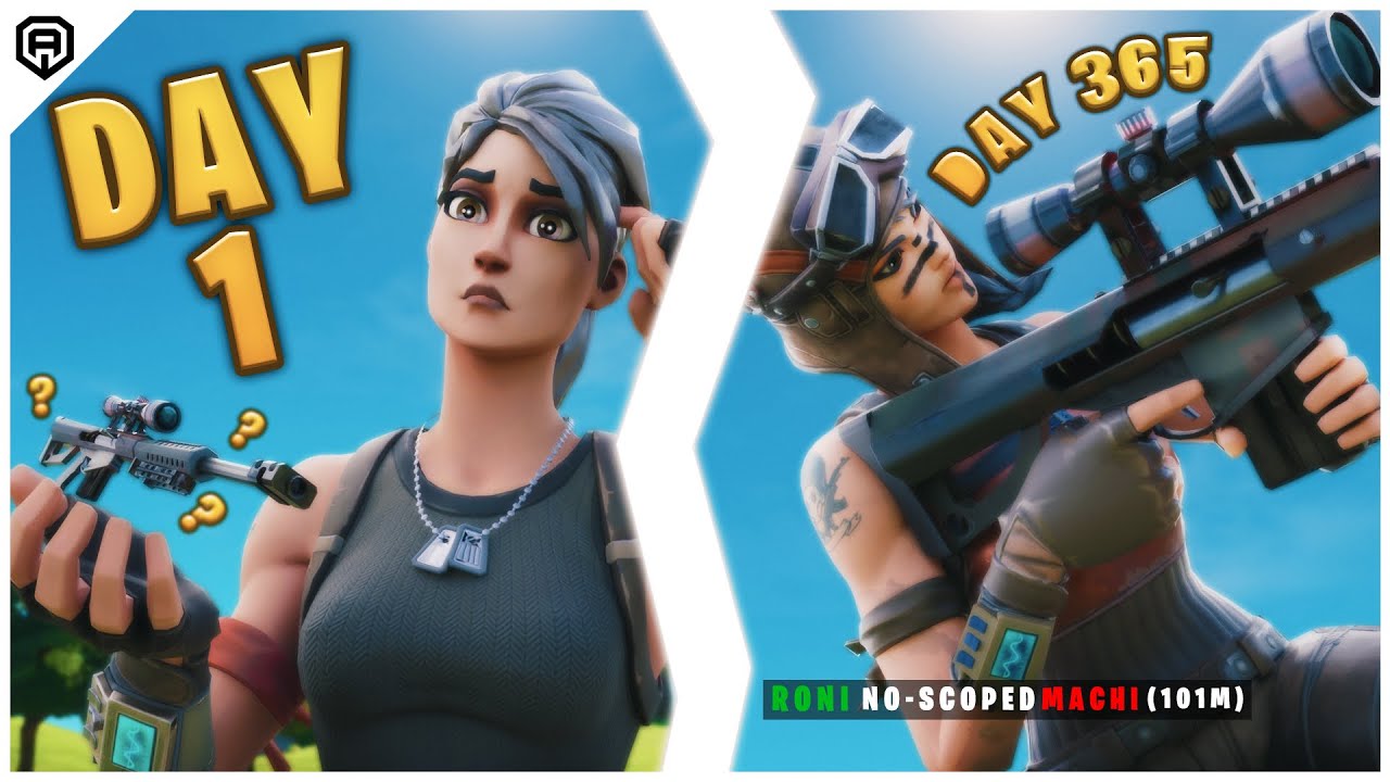 My 365 Days of Fortnite TRICKSHOTTNG Progression... (NOSTALGIC) - YouTube