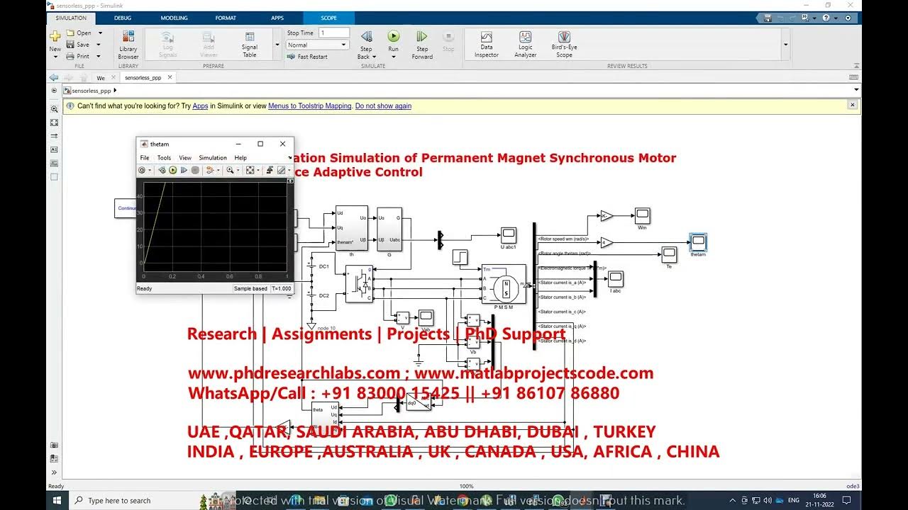 Model Reference Adaptive Control Sensorless Speed control of Permanent ...