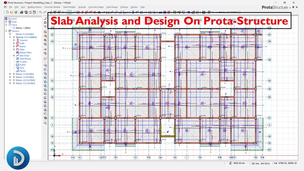 Slab Analysis and Design on Prota-Structure (I R) - YouTube
