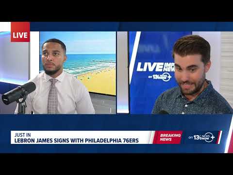 LeBron James signs with the Philadelphia 76ers