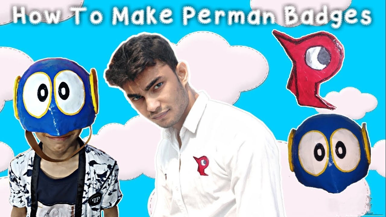 How to make Perman Badges using Newspaper and Power Glue/Easy to make ...