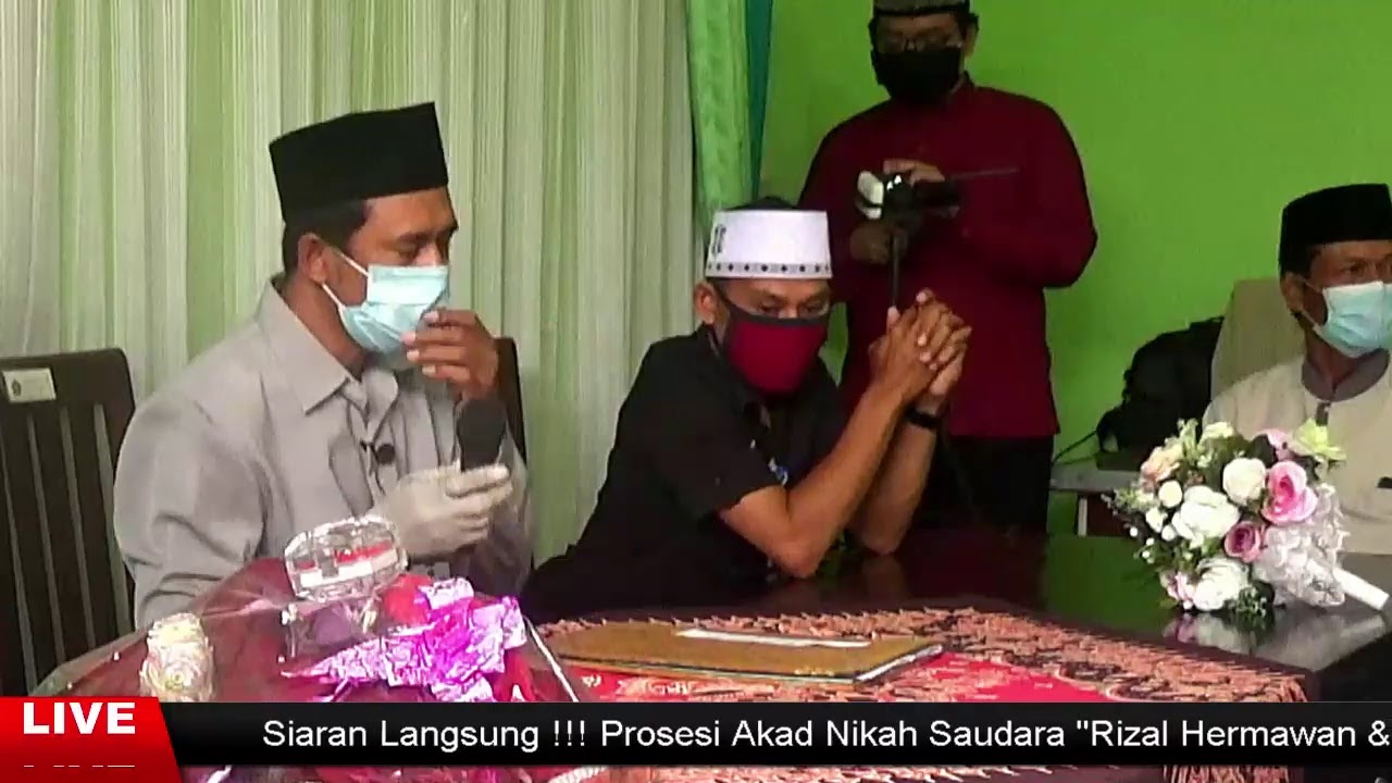 Siaran Langsung !!! Prosesi Akad Nikah Rizal Hermawan & Ni Putu Senia Sugi - YouTube