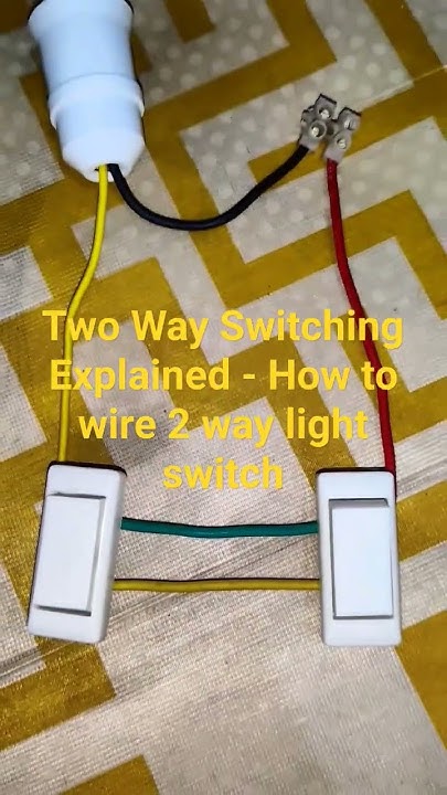 Two Way Switching Explained - How to wire 2 way light switch#rccwork #electricalwork # ...