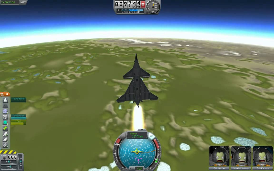 Kerbal Space Program: C7 spaceplane tutorial, part 4, flying the mk2 hull - YouTube