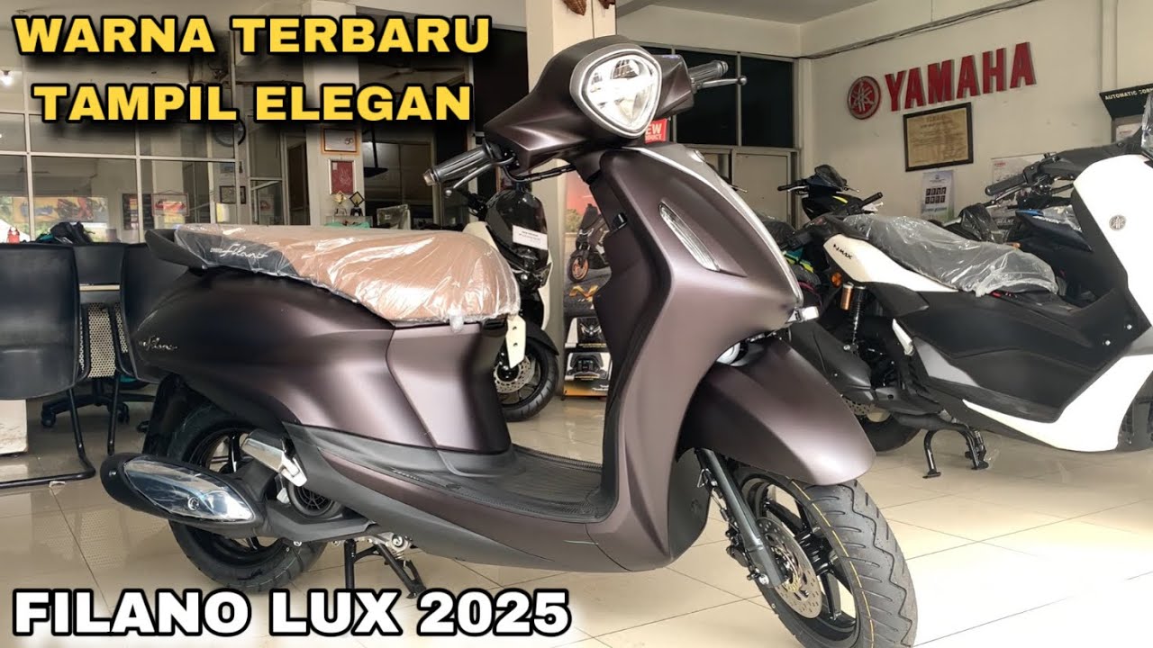 NEW ️YAMAHA GRAND FILANO HYBRID LUX 2025 MAGMA BLACK - YouTube
