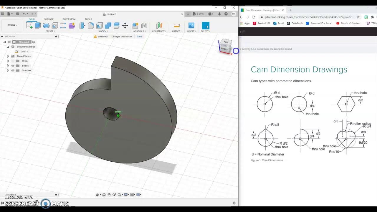 Sketching Snail & Heart CAMs in Fusion - YouTube