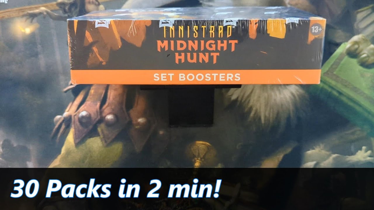 Innistrad: Midnight Hunt - Set Booster Box in less than 2min. - YouTube
