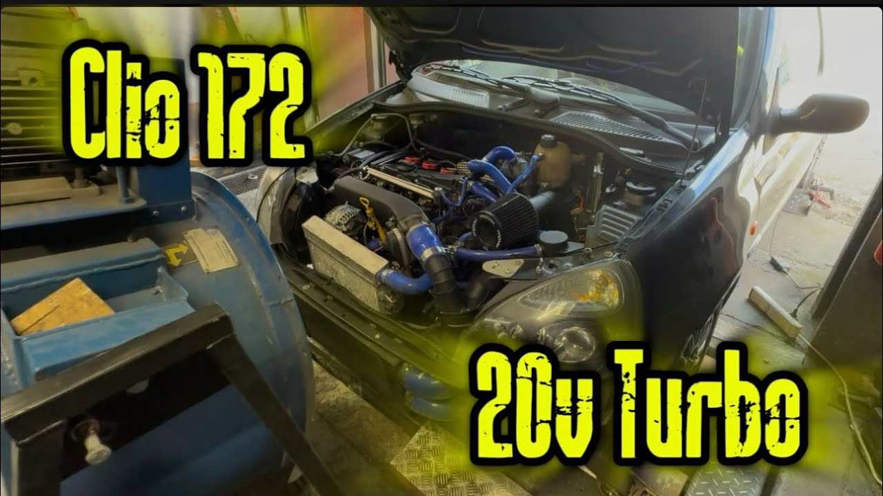 Renault Clio RS 172 300hp Audi 1.8 20v Turbo Engine conversion. - YouTube