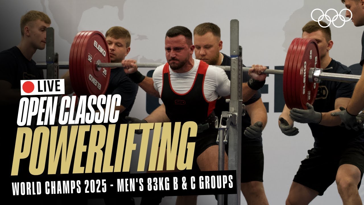 🔴 LIVE Powerlifting | Men's 83kg B & C Groups | World Classic Open Championships | Chemnitz ...