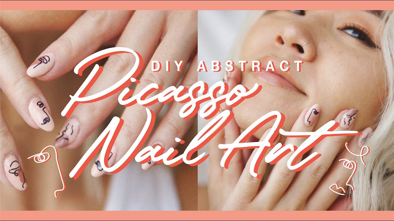 Picasso Nail Art . dyi decals - YouTube