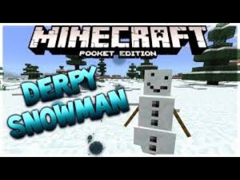 How to spawn a derpy snowman in minecraft - YouTube