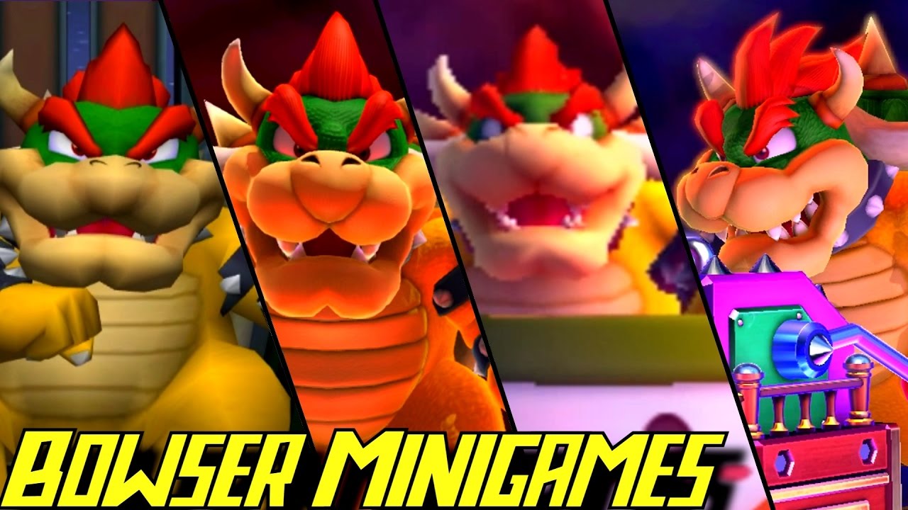 Evolution of Bowser Minigames in Mario Party (1998-2016) - YouTube