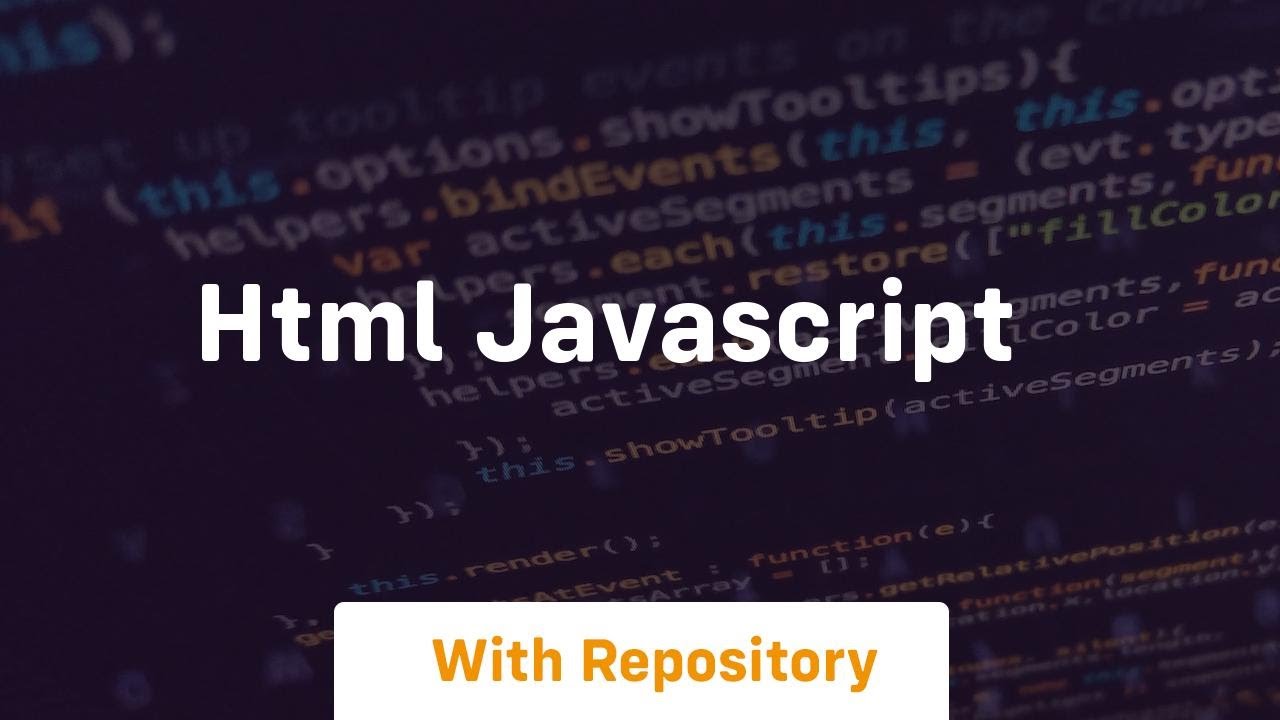 Html javascript - YouTube