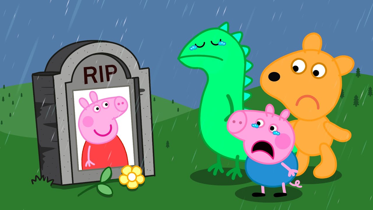 George and Bear miss Peppa so much!!! Don't leave me alone - Peppa Pig ...