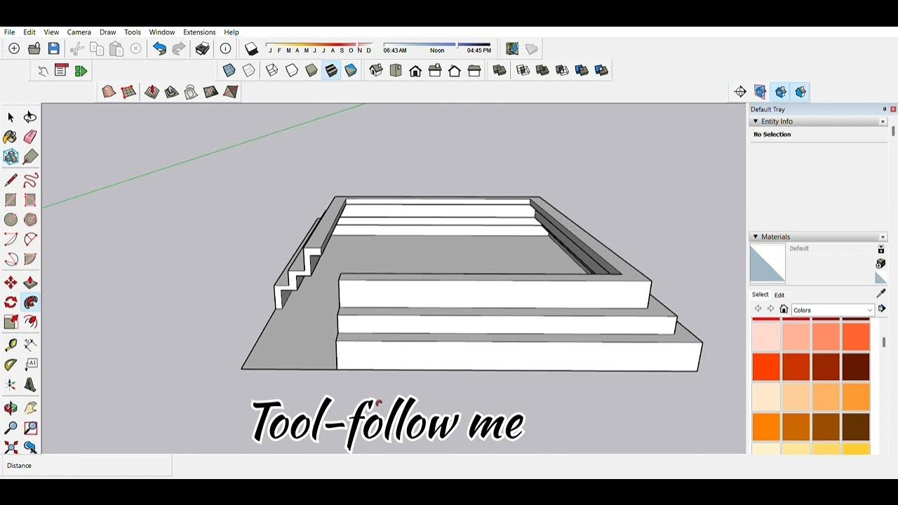 🔴follow me tool use//how to use follow me tool // sketchup tool follow me use ☑️ - YouTube