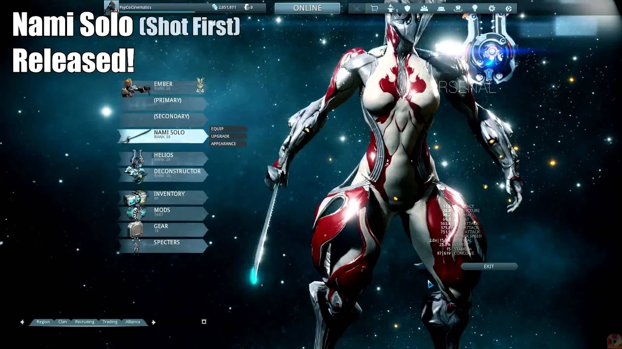 Warframe Patch 13.5.0 Red Crits, Nami Solo, Ash Rework! [1080HD] - YouTube