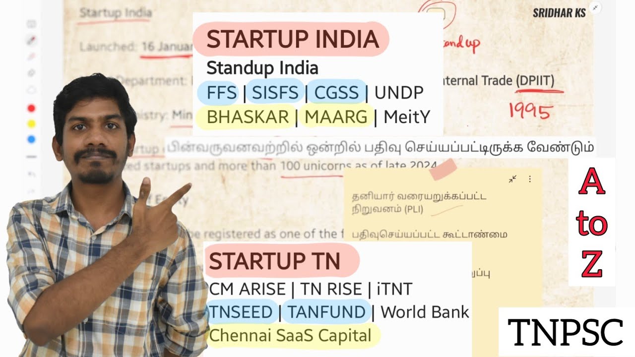 STARTUP INDIA | STARTUP TN | Schemes | Tamil Nadu's Achievements in ...