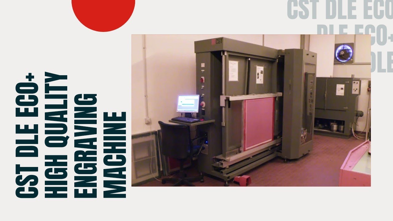 CST DLE ECO+ high-quality engraving machine for flatbed screen printing ...