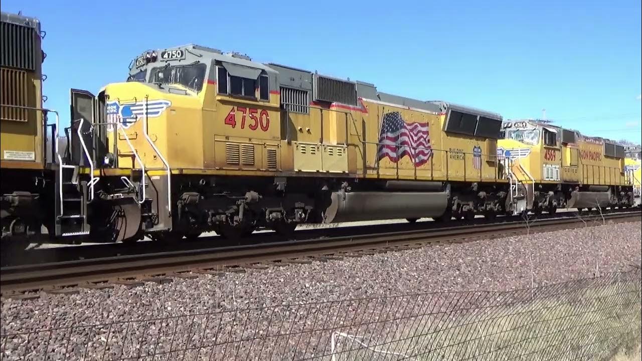 UP Fifth Street North Platte Proviso with five SD70Ms headed for the scraper March 25, 2025 ...