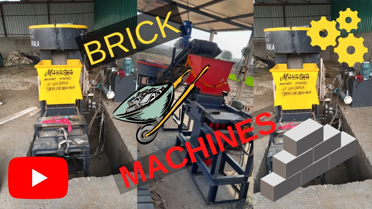 SEMI AUTOMACTIC BRICK MAKING PROJECT - YouTube