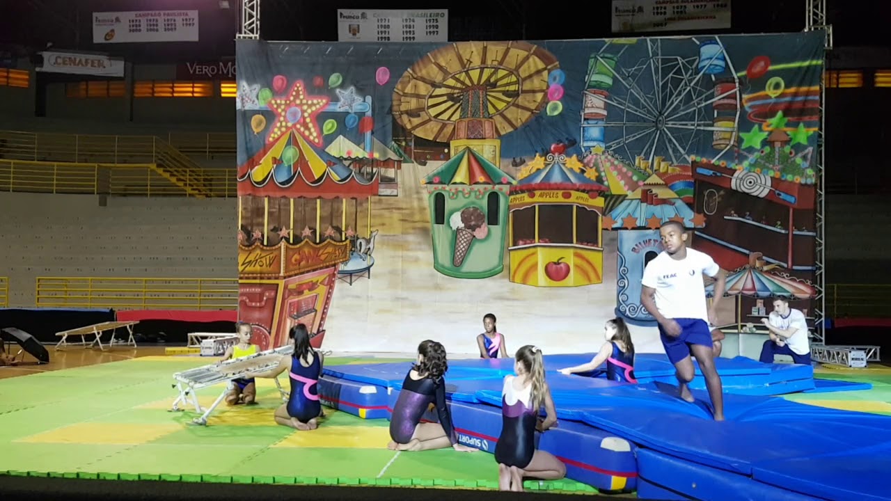apresentação Mini tramp ginástica artística Franca SP - YouTube