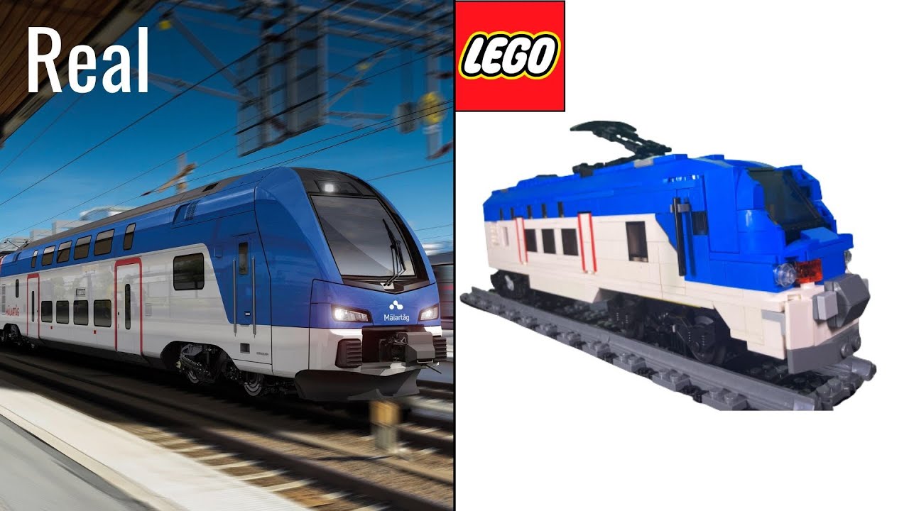 I Built A Real-Life Train in LEGO (ER1 Mälartåg) - YouTube
