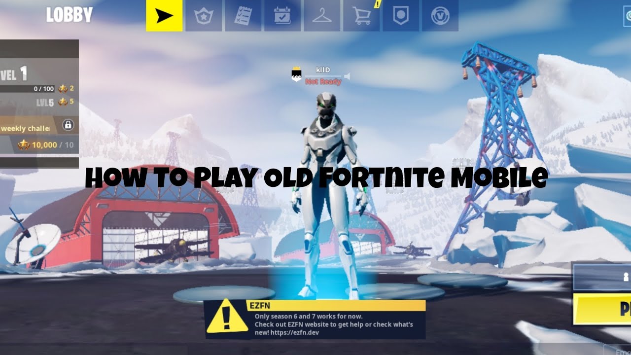 HOW TO PLAY OLD FORTNITE MOBILE (EZFN) - YouTube